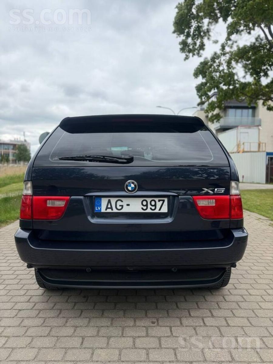 Blue BMW X5 2006 in Riga, with an engine capacity of 3.00 L and mileage of 206 thousand km for 6300 €, photo 3 on AUTOMOTO.COM.LV