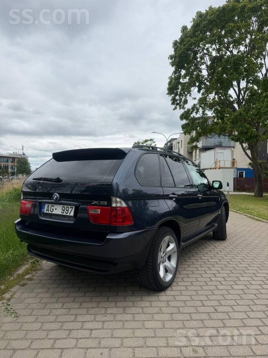 Blue BMW X5 2006 in Riga, with an engine capacity of 3.00 L and mileage of 206 thousand km for 6300 €, photo 4 on AUTOMOTO.COM.LV