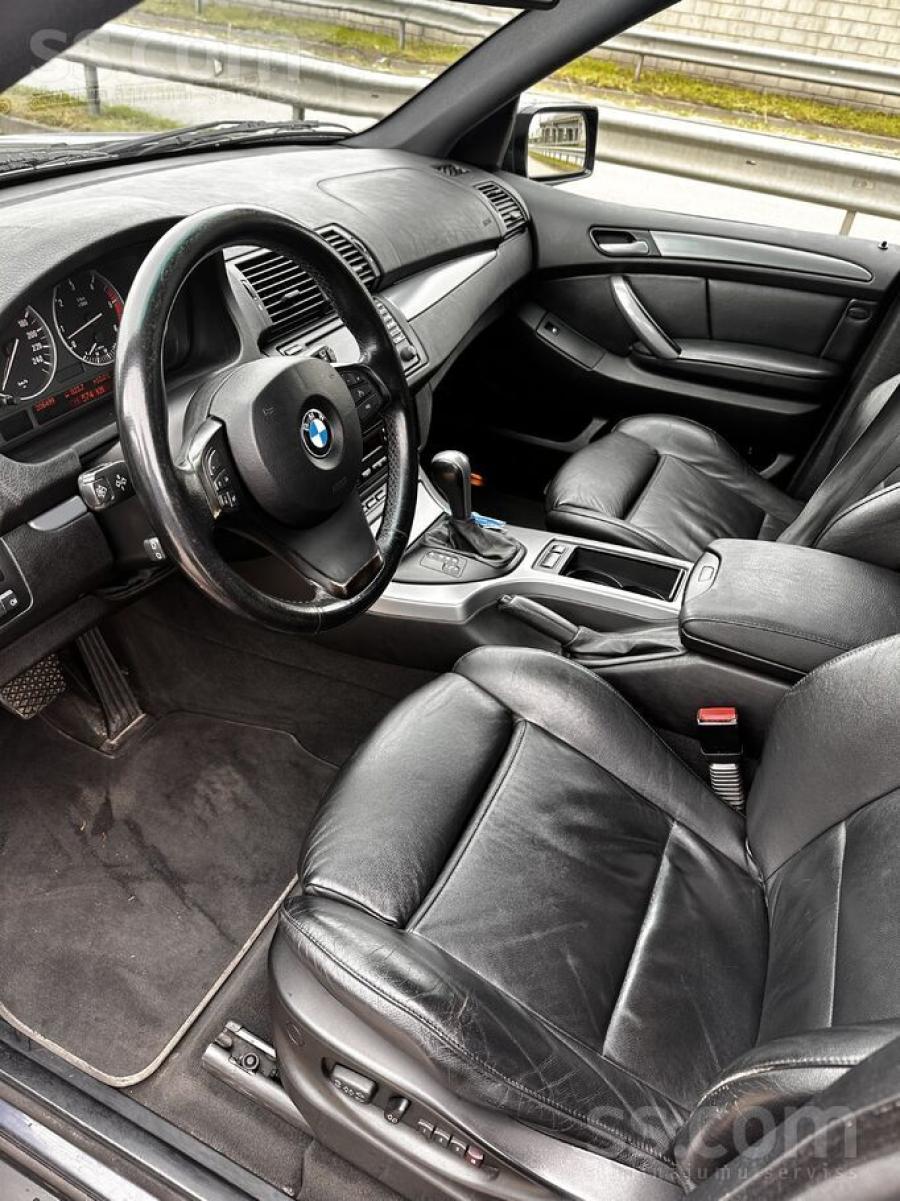 Blue BMW X5 2006 in Riga, with an engine capacity of 3.00 L and mileage of 206 thousand km for 6300 €, photo 12 on AUTOMOTO.COM.LV