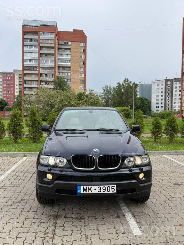 Синий БМВ Х5 2006 в Рига, объемом двигателя 3.00 л и пробегом 288 тыс. км за 6500 €, фото 1 на AUTOMOTO.COM.LV