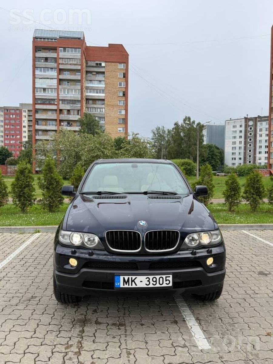 Синий БМВ Х5 2006 в Рига, объемом двигателя 3.00 л и пробегом 288 тыс. км за 6500 €, фото 1 на AUTOMOTO.COM.LV