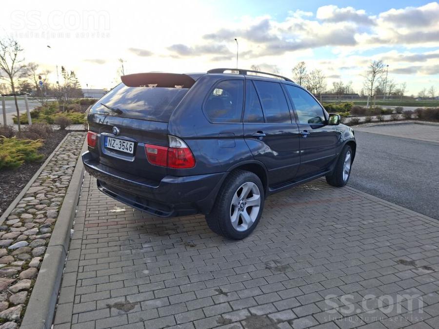 Синий БМВ Х5 2006 в Бауска, объемом двигателя 3.00 л и пробегом 285 тыс. км за 5699 €, фото 4 на AUTOMOTO.COM.LV