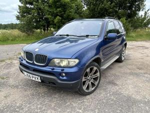 Blue BMW X5 2006 in Utena, with an engine capacity of 3.00 L and mileage of 320 thousand km for 2799 €, photo  on AUTOMOTO.COM.LV