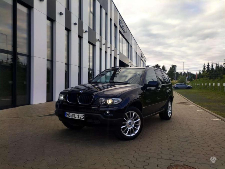 Blue BMW X5 2006 in Vilnius, with an engine capacity of 2.99 L and mileage of 343 thousand km for 5900 €, photo 1 on AUTOMOTO.COM.LV