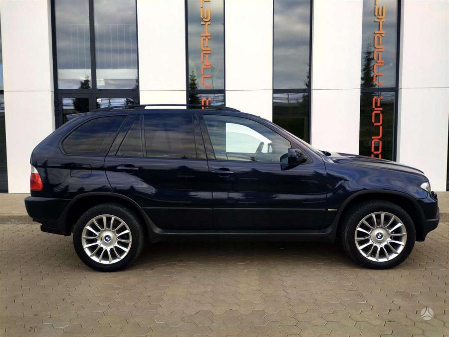 Blue BMW X5 2006 in Vilnius, with an engine capacity of 2.99 L and mileage of 343 thousand km for 5900 €, photo 12 on AUTOMOTO.COM.LV