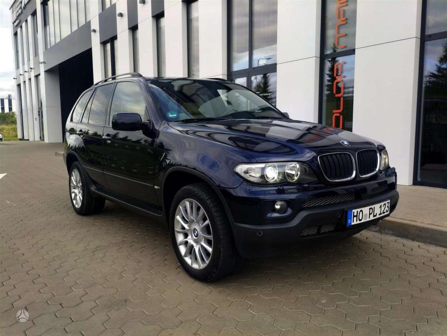 Blue BMW X5 2006 in Vilnius, with an engine capacity of 2.99 L and mileage of 343 thousand km for 5900 €, photo 13 on AUTOMOTO.COM.LV