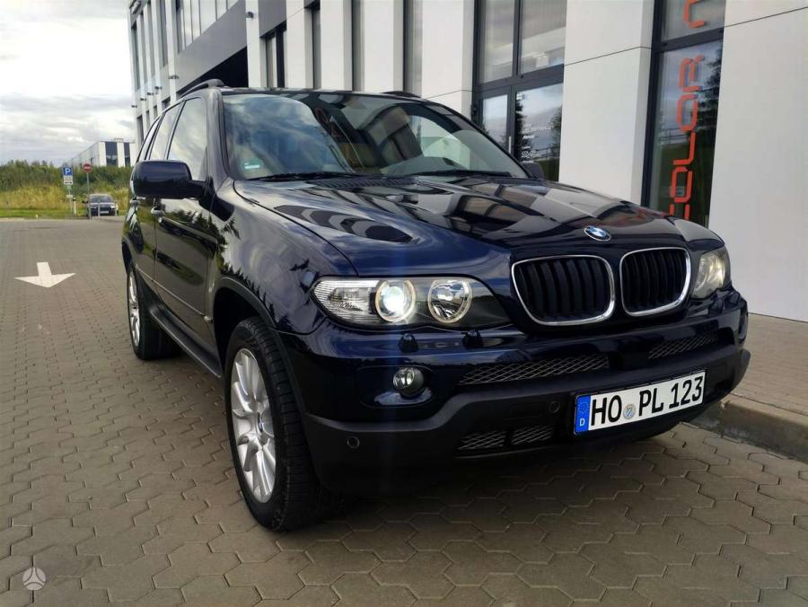 Blue BMW X5 2006 in Vilnius, with an engine capacity of 2.99 L and mileage of 343 thousand km for 5900 €, photo 14 on AUTOMOTO.COM.LV
