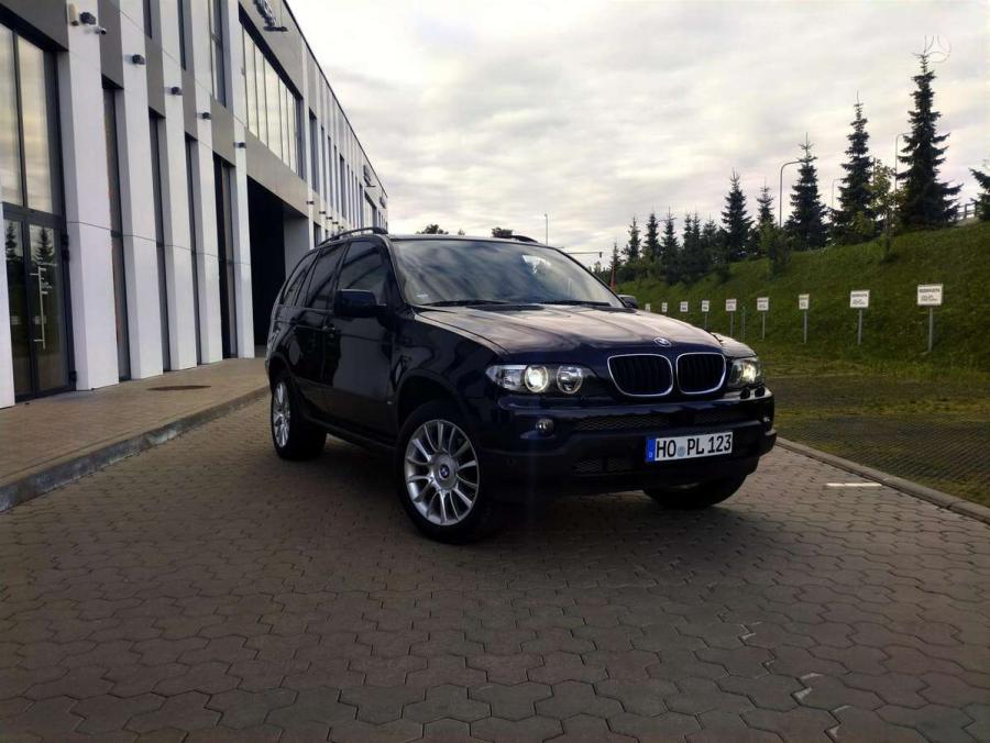 Blue BMW X5 2006 in Vilnius, with an engine capacity of 2.99 L and mileage of 343 thousand km for 5900 €, photo 15 on AUTOMOTO.COM.LV