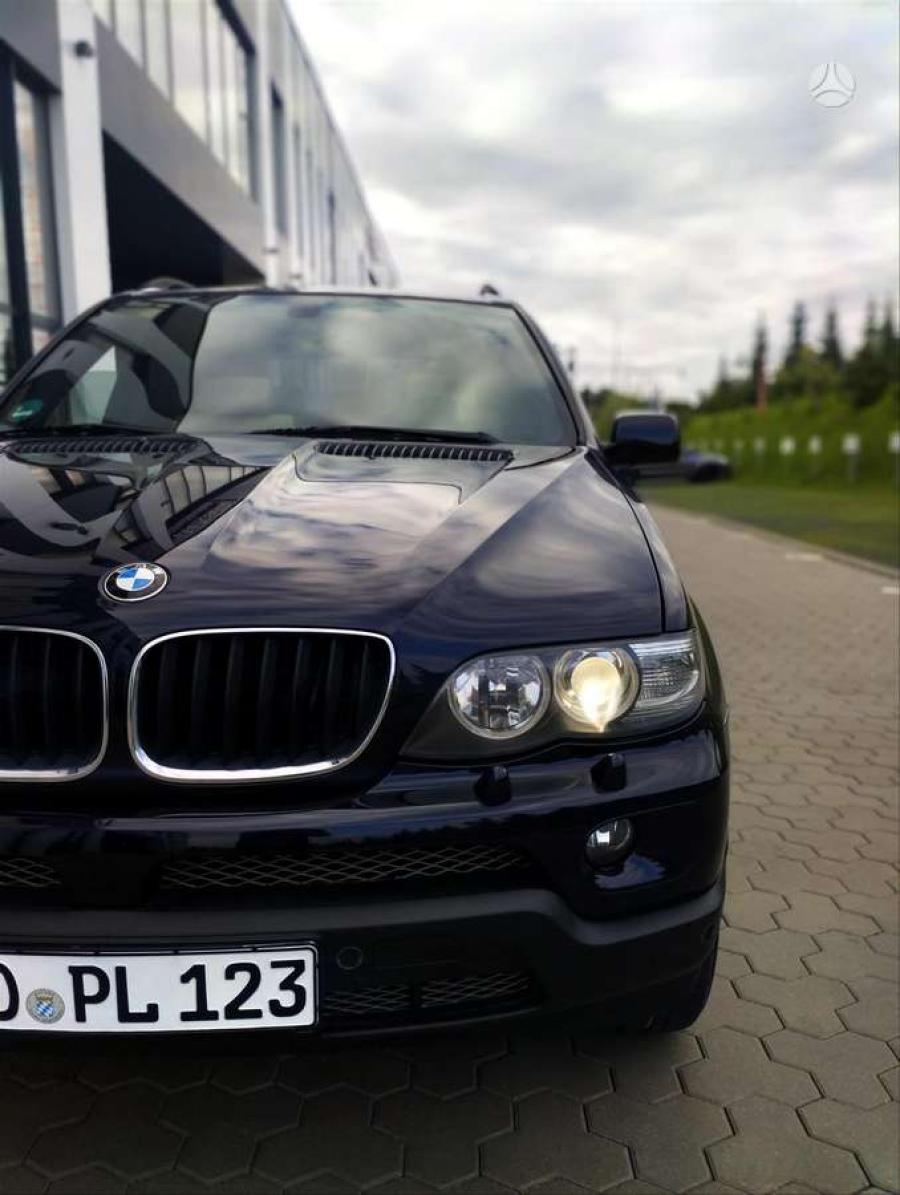 Blue BMW X5 2006 in Vilnius, with an engine capacity of 2.99 L and mileage of 343 thousand km for 5900 €, photo 17 on AUTOMOTO.COM.LV