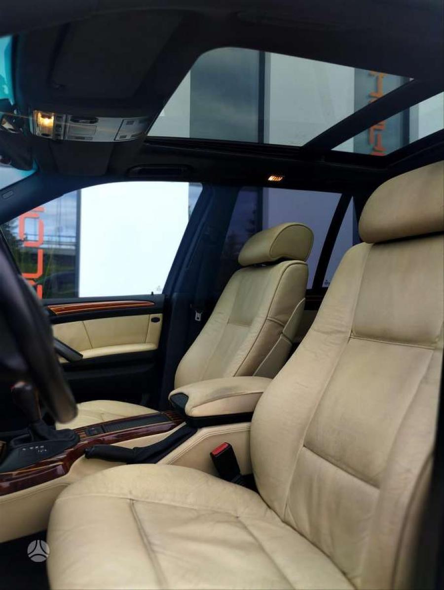 Blue BMW X5 2006 in Vilnius, with an engine capacity of 2.99 L and mileage of 343 thousand km for 5900 €, photo 25 on AUTOMOTO.COM.LV