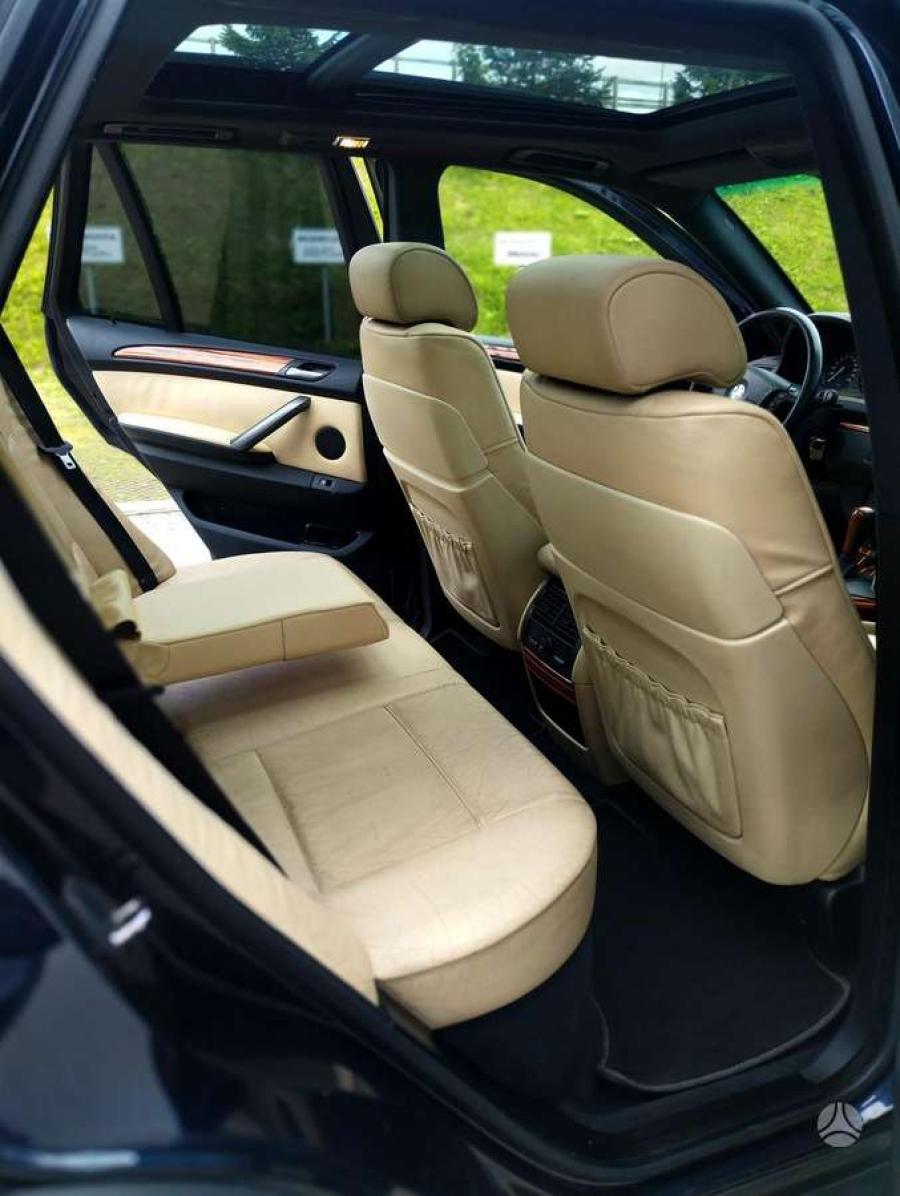 Blue BMW X5 2006 in Vilnius, with an engine capacity of 2.99 L and mileage of 343 thousand km for 5900 €, photo 29 on AUTOMOTO.COM.LV