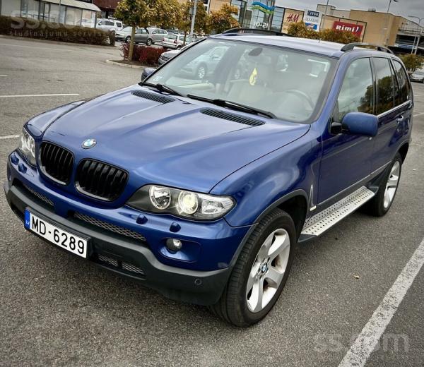 Blue BMW X5 2006 in Riga, with an engine capacity of 3.00 L and mileage of 324 thousand km for 6300 €, photo 1 on AUTOMOTO.COM.LV