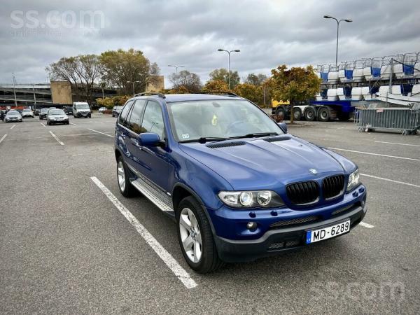 Blue BMW X5 2006 in Riga, with an engine capacity of 3.00 L and mileage of 324 thousand km for 6300 €, photo 3 on AUTOMOTO.COM.LV
