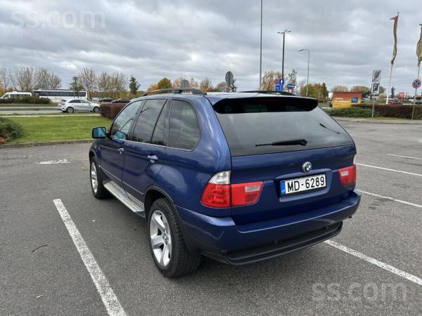 Blue BMW X5 2006 in Riga, with an engine capacity of 3.00 L and mileage of 324 thousand km for 6300 €, photo 5 on AUTOMOTO.COM.LV