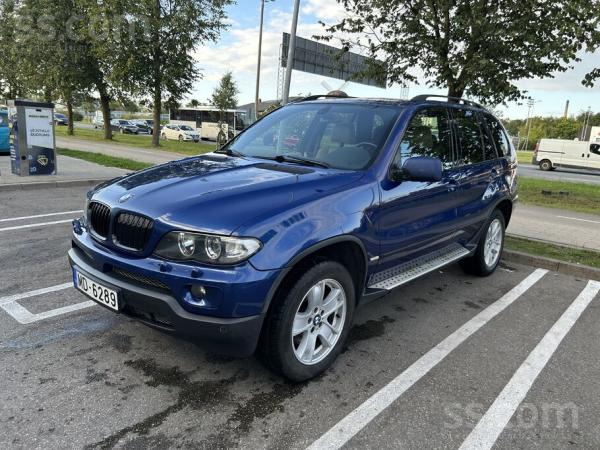 Blue BMW X5 2006 in Riga, with an engine capacity of 3.00 L and mileage of 324 thousand km for 6300 €, photo 7 on AUTOMOTO.COM.LV
