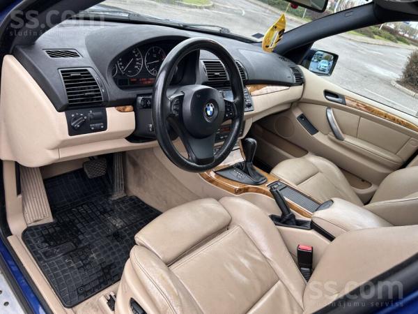 Blue BMW X5 2006 in Riga, with an engine capacity of 3.00 L and mileage of 324 thousand km for 6300 €, photo 8 on AUTOMOTO.COM.LV