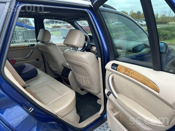 Blue BMW X5 2006 in Riga, with an engine capacity of 3.00 L and mileage of 324 thousand km for 6300 €, photo 9 on AUTOMOTO.COM.LV