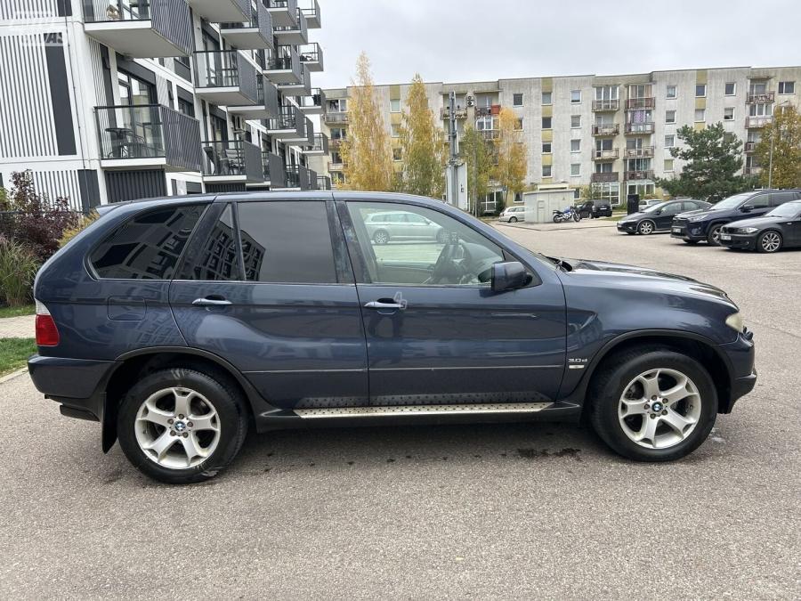 Blue BMW X5 2006 in Vilnius, with an engine capacity of 3.00 L and mileage of 390 thousand km for 3500 €, photo 5 on AUTOMOTO.COM.LV