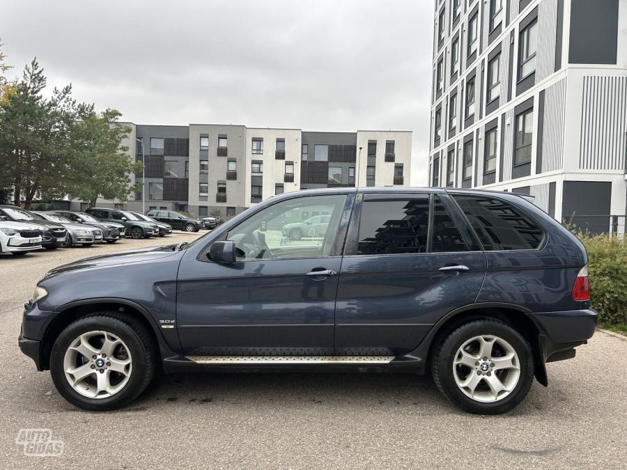 Blue BMW X5 2006 in Vilnius, with an engine capacity of 3.00 L and mileage of 390 thousand km for 3500 €, photo 9 on AUTOMOTO.COM.LV