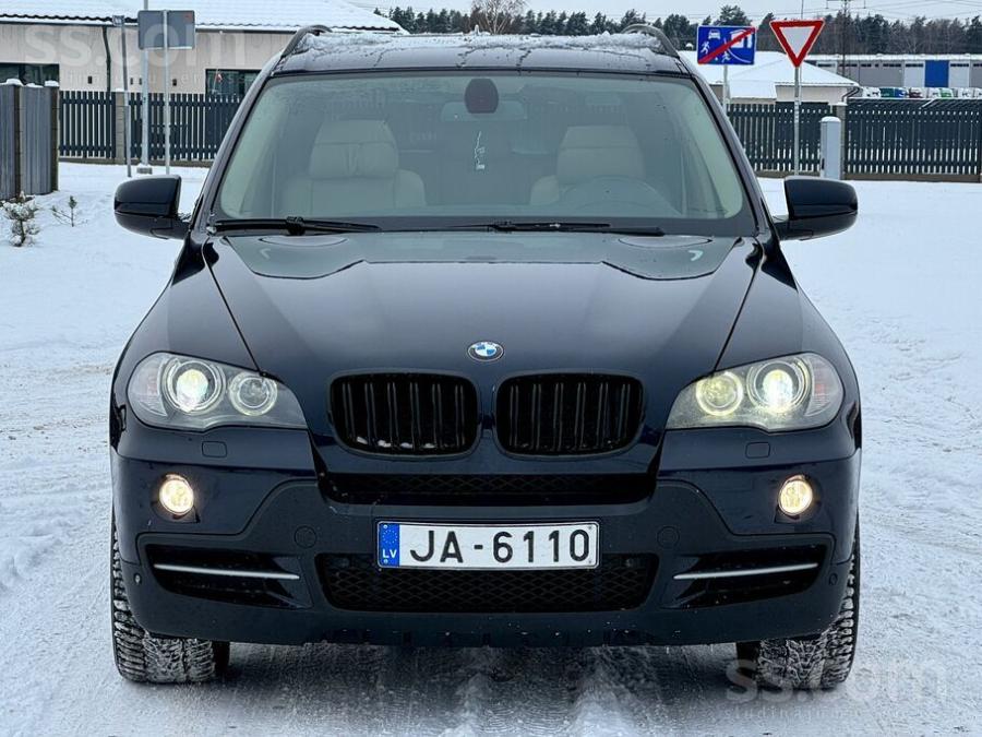 Blue BMW X5 2007 in Riga, with an engine capacity of 3.00 L and mileage of 350 thousand km for 6990 €, photo 9 on AUTOMOTO.COM.LV
