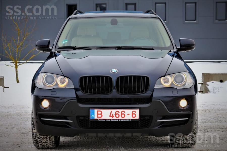 Blue BMW X5 2007 in Riga, with an engine capacity of 3.00 L and mileage of 280 thousand km for 9700 €, photo 1 on AUTOMOTO.COM.LV