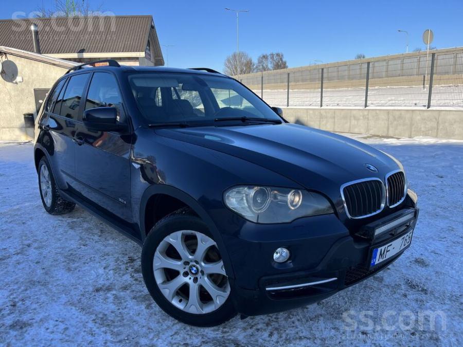 Blue BMW X5 2007 in Riga, with an engine capacity of 3.00 L and mileage of 0 thousand km for 7990 €, photo 2 on AUTOMOTO.COM.LV