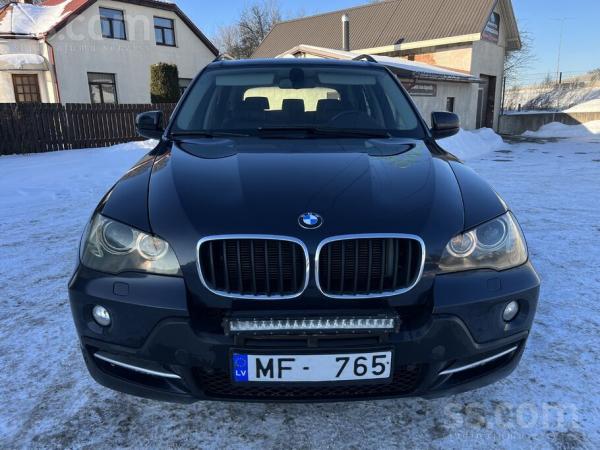Blue BMW X5 2007 in Riga, with an engine capacity of 3.00 L and mileage of 0 thousand km for 7990 €, photo 3 on AUTOMOTO.COM.LV