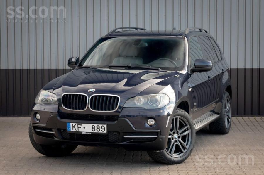 Blue BMW X5 2007 in Talsi, with an engine capacity of 3.00 L and mileage of 0 thousand km for 6490 €, photo 4 on AUTOMOTO.COM.LV