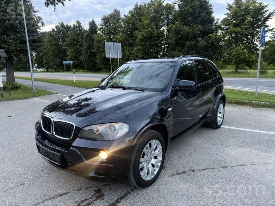 Blue BMW X5 2008 in Ogre, with an engine capacity of 3.00 L and mileage of 257 thousand km for 9499 €, photo 4 on AUTOMOTO.COM.LV