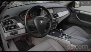 Blue BMW X5 2009 in Bauska, with an engine capacity of 3.00 L and mileage of 251 thousand km for 8900 €, photo 12 on AUTOMOTO.COM.LV