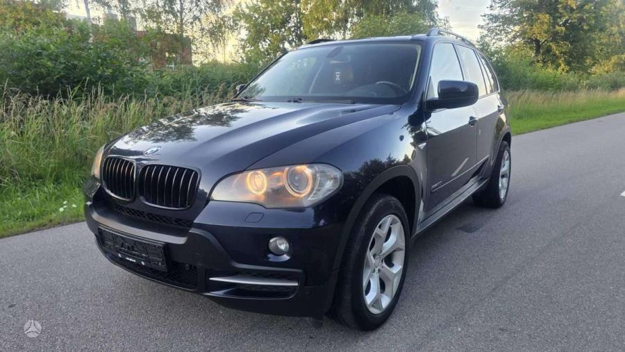 Blue BMW X5 2009 in Kaunas, with an engine capacity of 3.00 L and mileage of 313 thousand km for 7250 €, photo 13 on AUTOMOTO.COM.LV