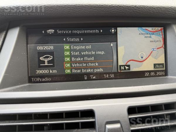 Blue BMW X5 2009 in Riga, with an engine capacity of 3.00 L and mileage of 263 thousand km for 8600 €, photo 10 on AUTOMOTO.COM.LV