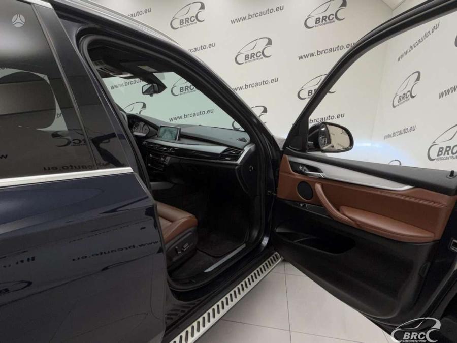 Blue BMW X5 2014 in Vilnius, with an engine capacity of 2.99 L and mileage of 369 thousand km for 15600 €, photo 9 on AUTOMOTO.COM.LV