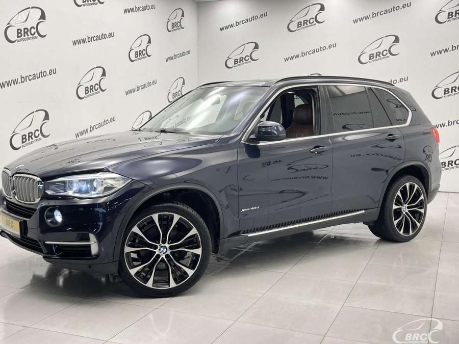 Blue BMW X5 2014 in Vilnius, with an engine capacity of 2.99 L and mileage of 165 thousand km for 20900 €, photo 1 on AUTOMOTO.COM.LV