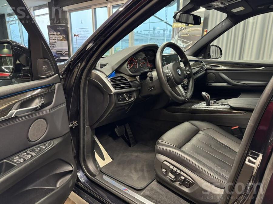 Blue BMW X5 2014 in Riga, with an engine capacity of 3.00 L and mileage of 183 thousand km for 20990 €, photo 9 on AUTOMOTO.COM.LV