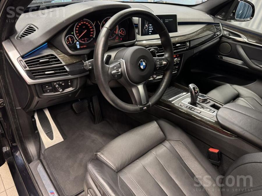 Blue BMW X5 2014 in Riga, with an engine capacity of 3.00 L and mileage of 183 thousand km for 20990 €, photo 11 on AUTOMOTO.COM.LV