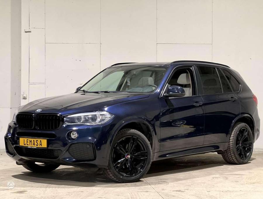Blue BMW X5 2015 in Klaipeda, with an engine capacity of 2.99 L and mileage of 159 thousand km for 18500 €, photo 1 on AUTOMOTO.COM.LV