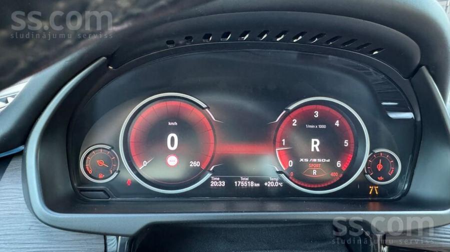 Blue BMW X5 2016 in Riga, with an engine capacity of 3.00 L and mileage of 176 thousand km for 26300 €, photo 24 on AUTOMOTO.COM.LV