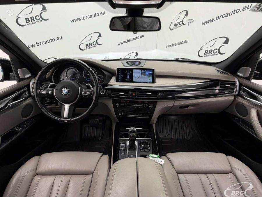 Blue BMW X5 2017 in Vilnius, with an engine capacity of 2.98 L and mileage of 225 thousand km for 19900 €, photo 5 on AUTOMOTO.COM.LV