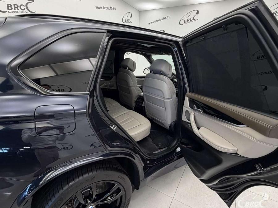 Blue BMW X5 2017 in Vilnius, with an engine capacity of 2.98 L and mileage of 225 thousand km for 19900 €, photo 16 on AUTOMOTO.COM.LV