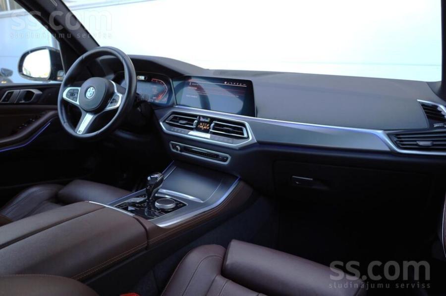 Blue BMW X5 2019 in Riga, with an engine capacity of 3.00 L and mileage of 0 thousand km for 37995 €, photo 14 on AUTOMOTO.COM.LV