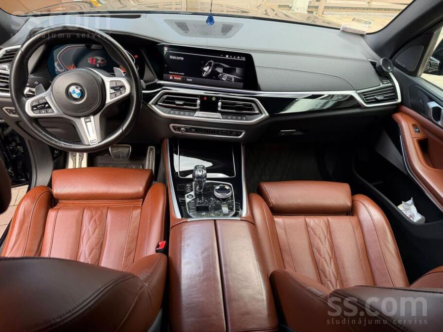 Blue BMW X5 2019 in Riga, with an engine capacity of 3.00 L and mileage of 127 thousand km for 48900 €, photo 11 on AUTOMOTO.COM.LV