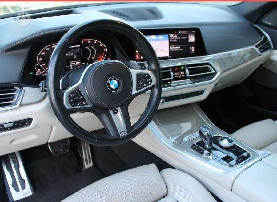 Blue BMW X5 2019 in Vilnius, with an engine capacity of 2.99 L and mileage of 180 thousand km for 37900 €, photo 8 on AUTOMOTO.COM.LV