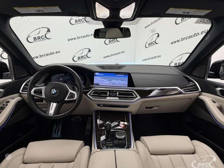 Blue BMW X5 2020 in Vilnius, with an engine capacity of 3.00 L and mileage of 86 thousand km for 46500 €, photo 5 on AUTOMOTO.COM.LV