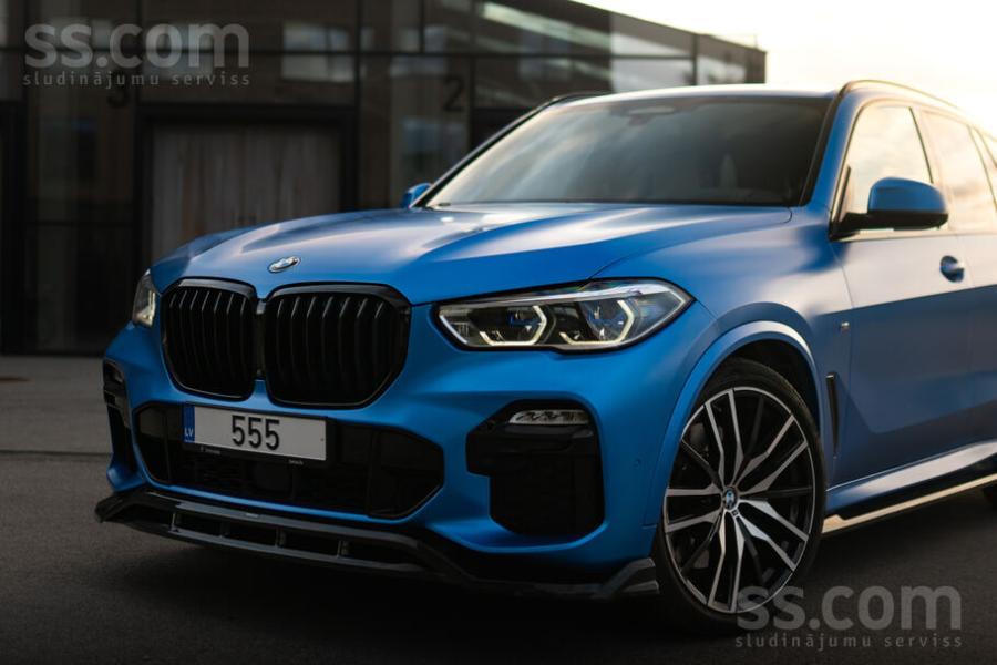 Blue BMW X5 2020 in Riga, with an engine capacity of 3.00 L and mileage of 210 thousand km for 43555 €, photo 10 on AUTOMOTO.COM.LV