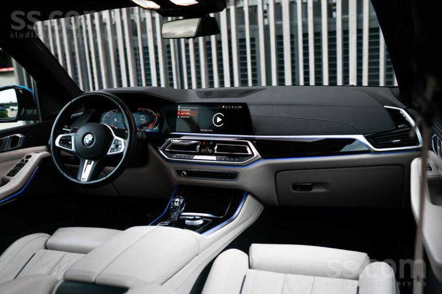 Blue BMW X5 2020 in Riga, with an engine capacity of 3.00 L and mileage of 210 thousand km for 43555 €, photo 17 on AUTOMOTO.COM.LV