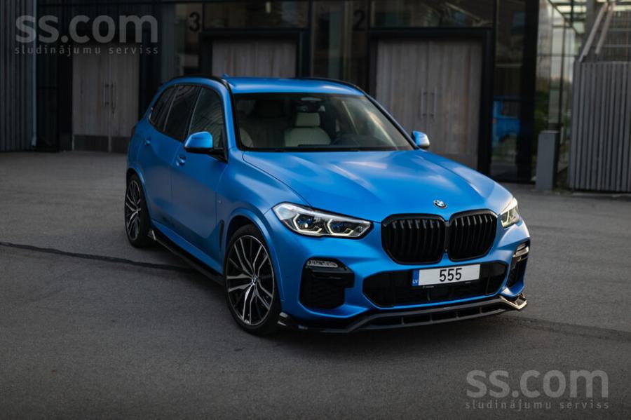 Blue BMW X5 2020 in Riga, with an engine capacity of 3.00 L and mileage of 210 thousand km for 43555 €, photo 33 on AUTOMOTO.COM.LV