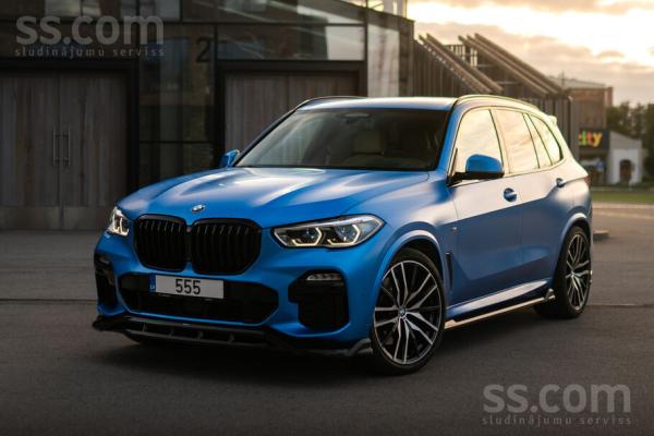 Blue BMW X5 2020 in Riga, with an engine capacity of 3.00 L and mileage of 210 thousand km for 43555 €, photo 8 on AUTOMOTO.COM.LV