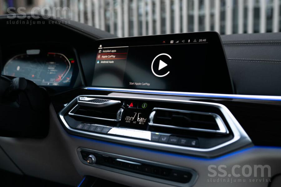 Blue BMW X5 2020 in Riga, with an engine capacity of 3.00 L and mileage of 210 thousand km for 43555 €, photo 18 on AUTOMOTO.COM.LV