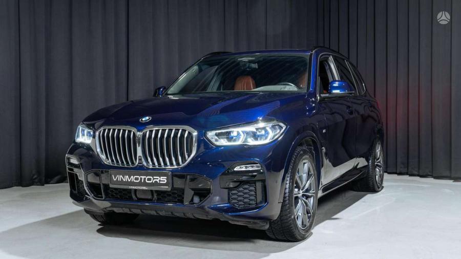 Zils BMW X5 2021 Viļņa, ar dzinēja tilpumu 3.00 L un nobraukumu 82 tūkst. km par 49900 €, foto 1 vietnē AUTOMOTO.COM.LV